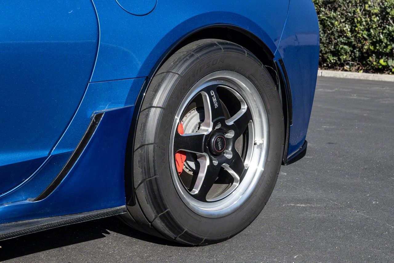 Corvette Rear Quarter Extensions; Carbon Flash Metallic (14-19 Corvette ...