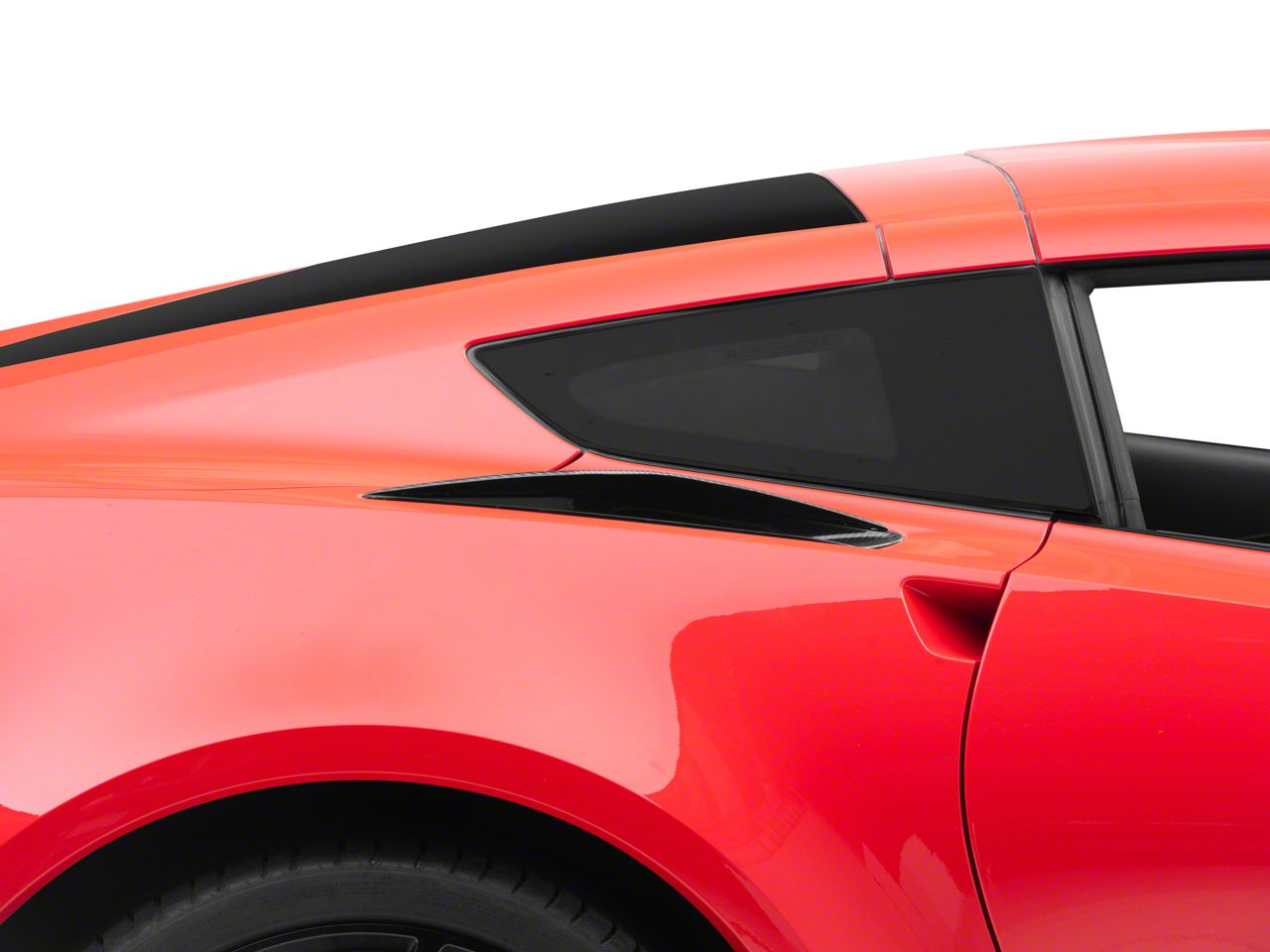 Corvette Rear Quarter Intake Vents; Carbon Fiber (14-19 Corvette C7 ...