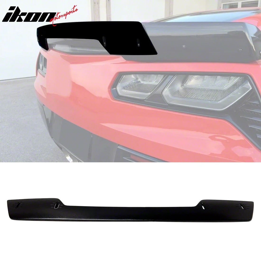 Corvette Rear Spoiler Gurney Flap Wicker Bill; Unpainted (14-19 ...