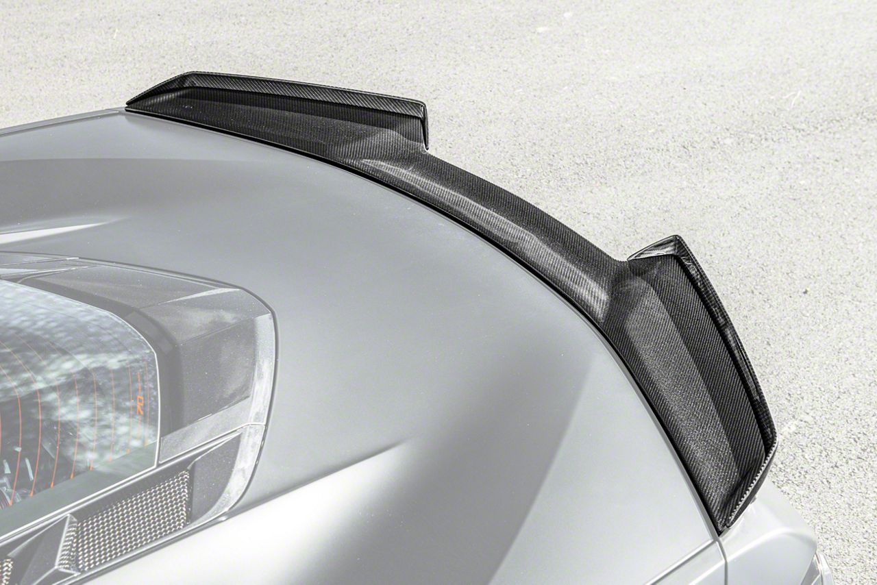 Corvette Rear Spoiler with Wickerbill; Carbon Fiber (23-26 Corvette C8 ...