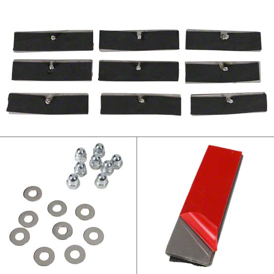 Corvette Rear Window Louvers; Black (14-19 Corvette C7) - Free Shipping