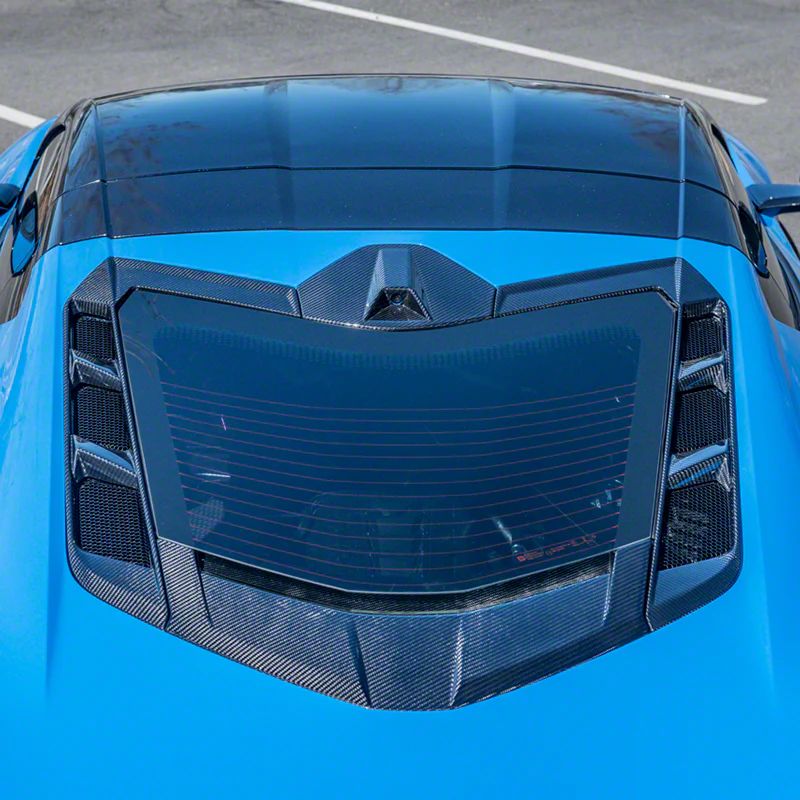 Corvette Rear Window Trim; Carbon Fiber (20-25 Corvette C8 Coupe ...