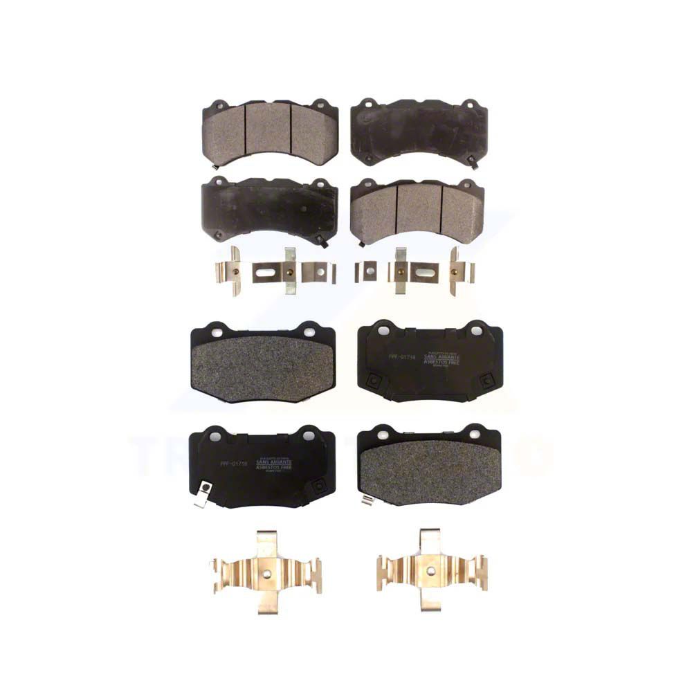 Corvette Semi-Metallic Brake Pads; Front and Rear (15-19 Corvette C7 ...