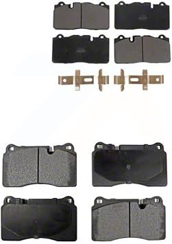 Corvette Semi-Metallic Brake Pads; Front and Rear (09-13 Corvette C6 ...