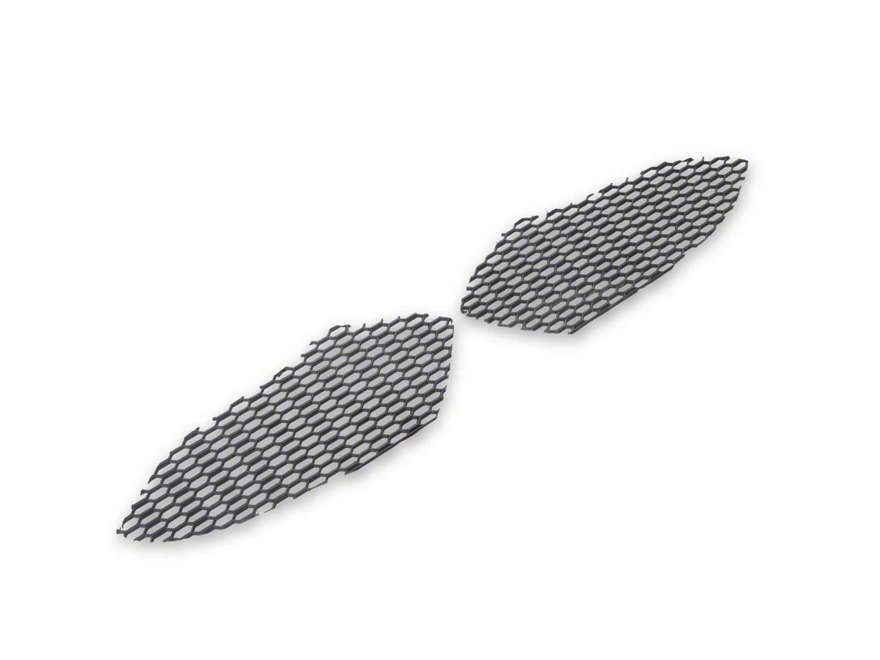 Corvette Side Intake Mesh Grille Inserts; Matte Black (20-25 Corvette ...