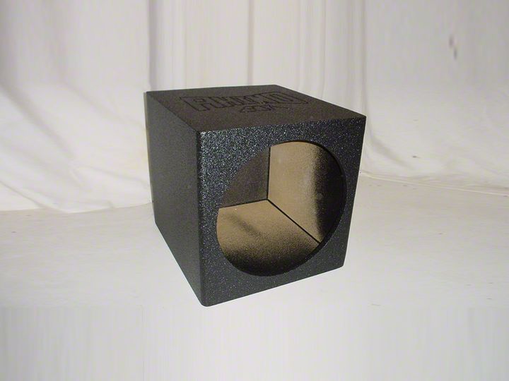 Corvette Single 8-Inch Sealed Subwoofer Box; Poly Coated (97-19 ...