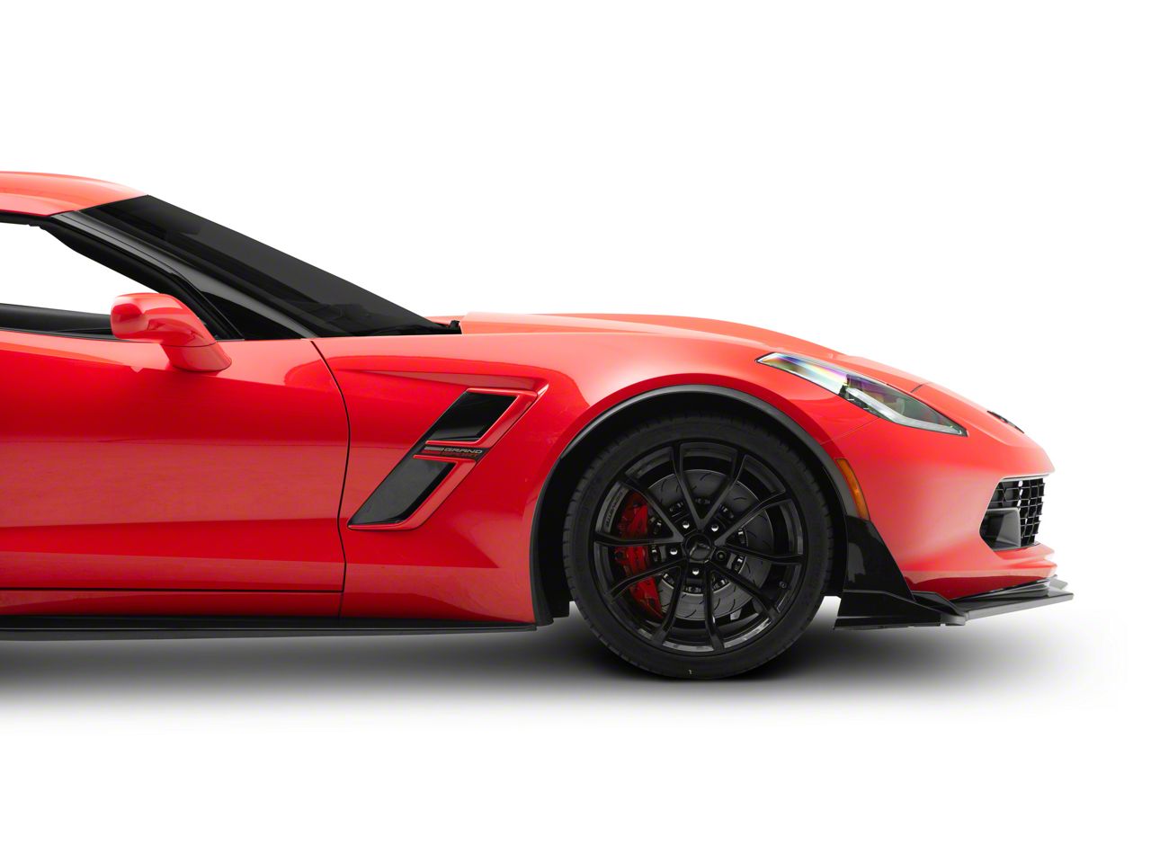 Corvette Stage 3.5 ZR1 Conversion Extended Front Splitter; Carbon Flash ...