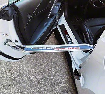 Corvette Stainless Door Prop with Real Carbon Fiber Corvette Racing ...