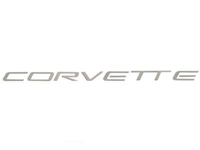 Corvette Stainless Rear Bumper Corvette Lettering; Polished (97-04 ...