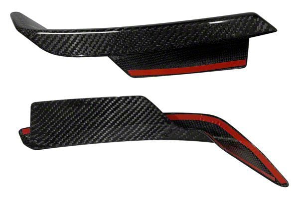 Corvette STOCK Rear Air Duct Brake Vent; Carbon Fiber (14-19 Corvette ...