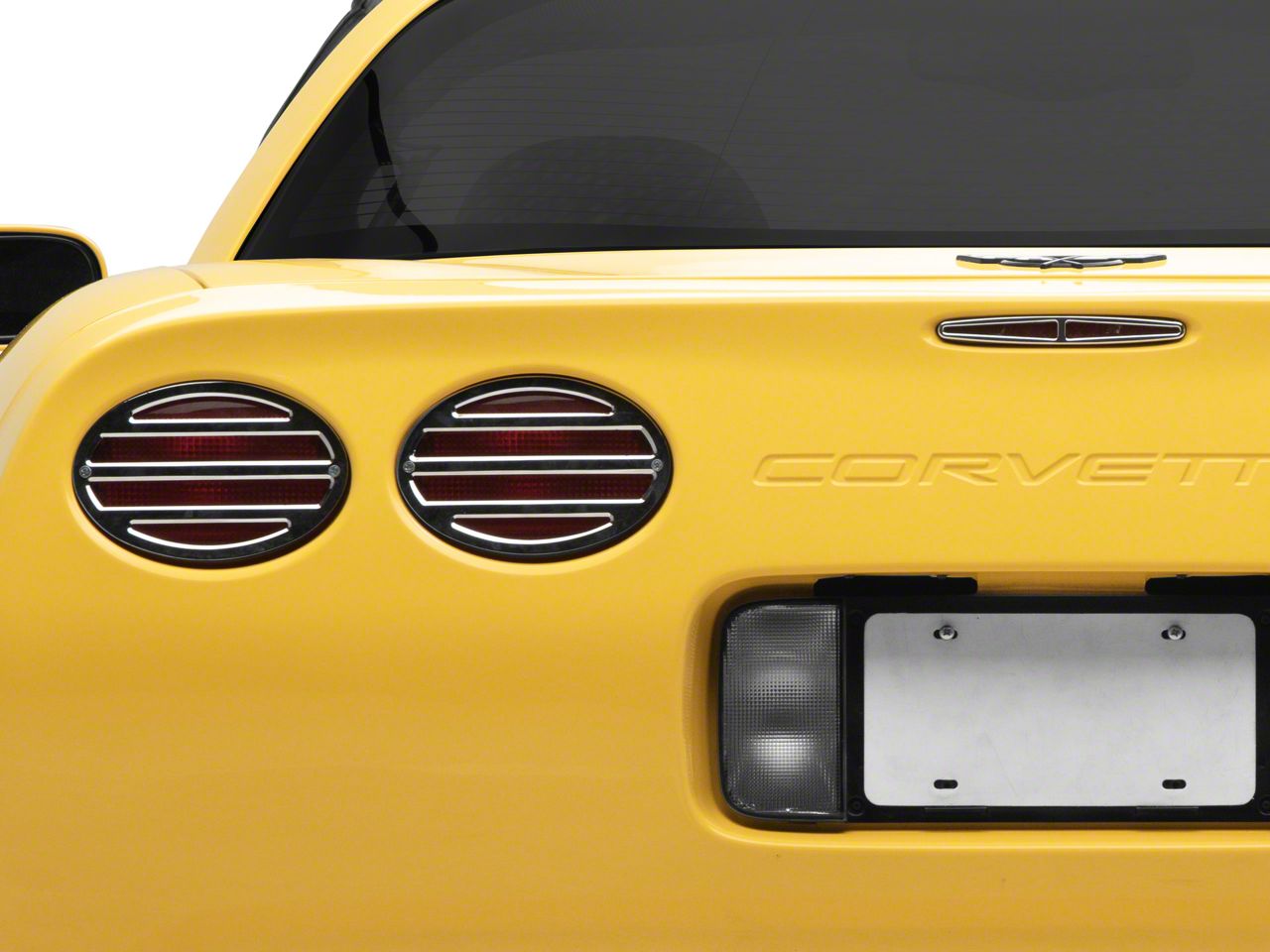 OPR Corvette Tail Light Louvers; Chrome EK-128147 (97-04 Corvette C5 ...