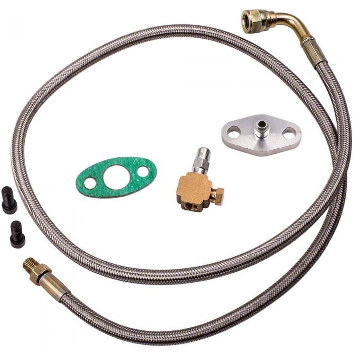 Corvette Turbo Oil Feed Line Kit; 41-Inch (Universal; Some Adaptation ...