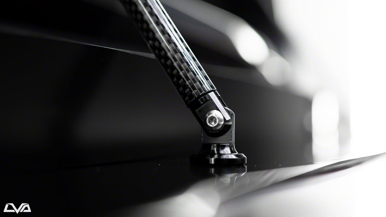 Corvette V.2 Adjustable Splitter Support Rods; Carbon Fiber (Universal ...