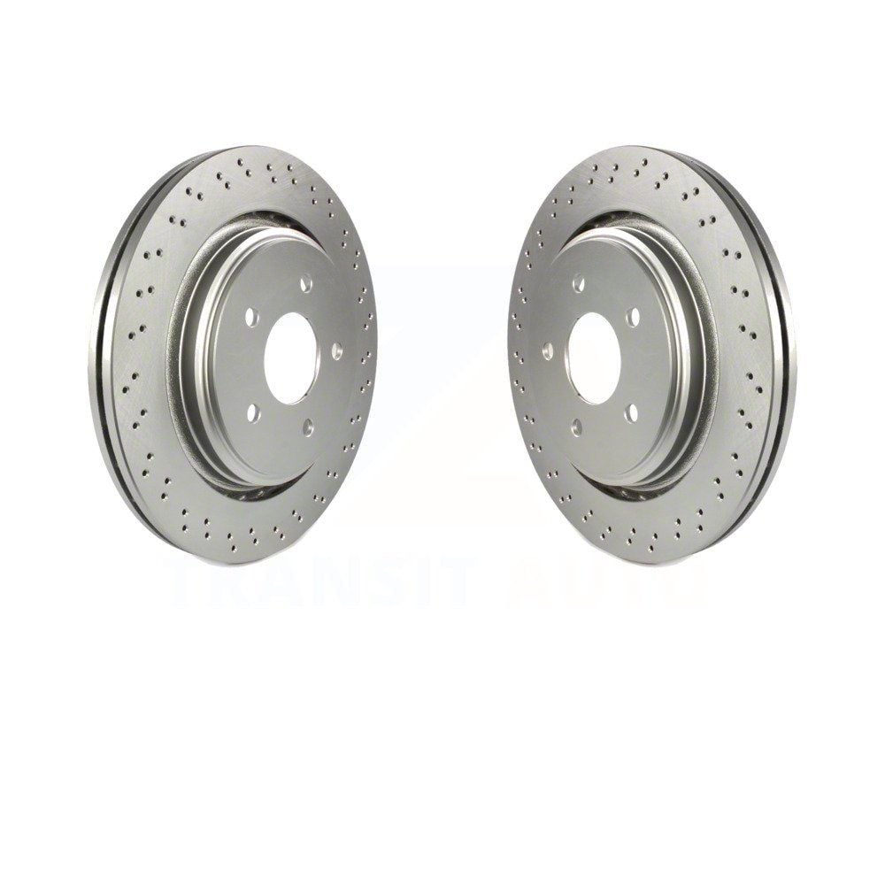 Corvette Vented Rotors; Rear Pair (05-09 Corvette C6 w/ Z51 Brake ...