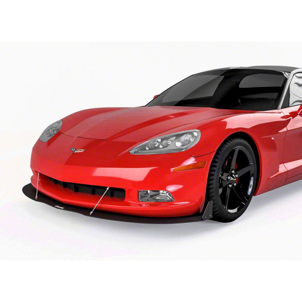 Corvette VZ Style Front Bumper Splitter; Carbon Flash Metallic Vinyl ...