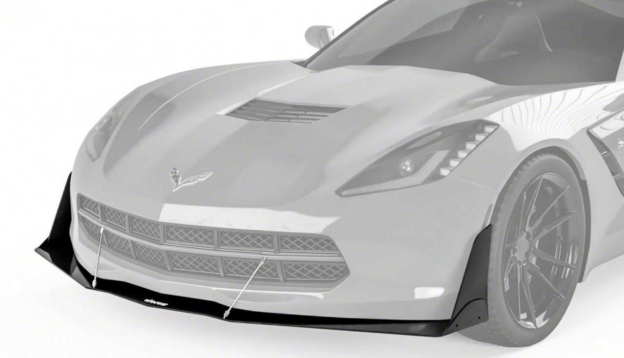 Corvette VZR1 Front Bumper Splitter; Urban Camo Vinyl (14-19 Corvette ...