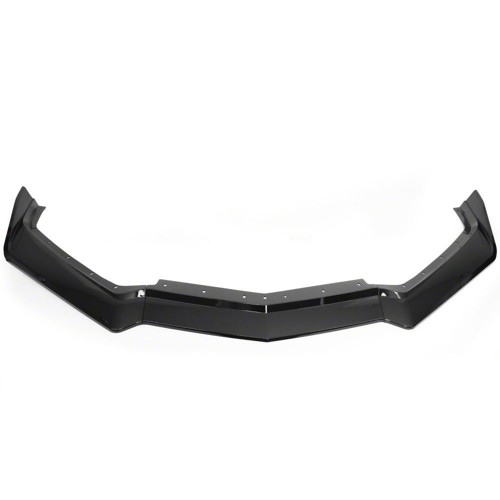 Corvette VZR1 Style Front Bumper Lip; Textured Black (20-24 Corvette C8 ...
