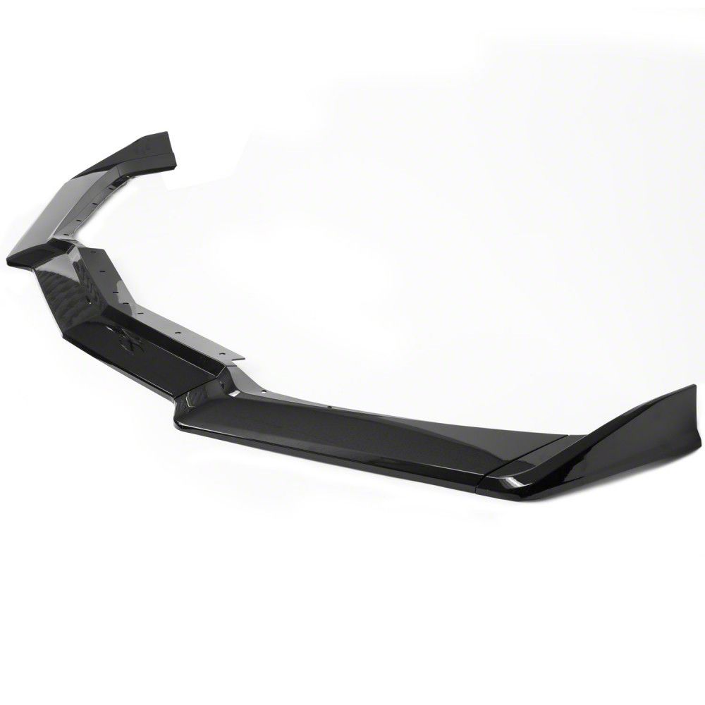 Corvette VZR1 Style Front Bumper Lip; Textured Black (20-24 Corvette C8 ...