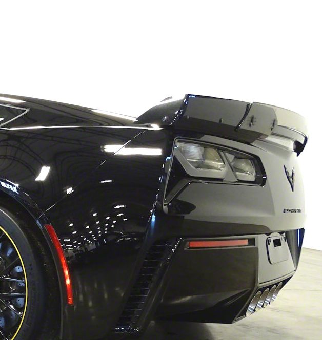 Corvette Wickerbill for Stage 3 Rear Spoiler; Clear (15-19 Corvette C7 ...
