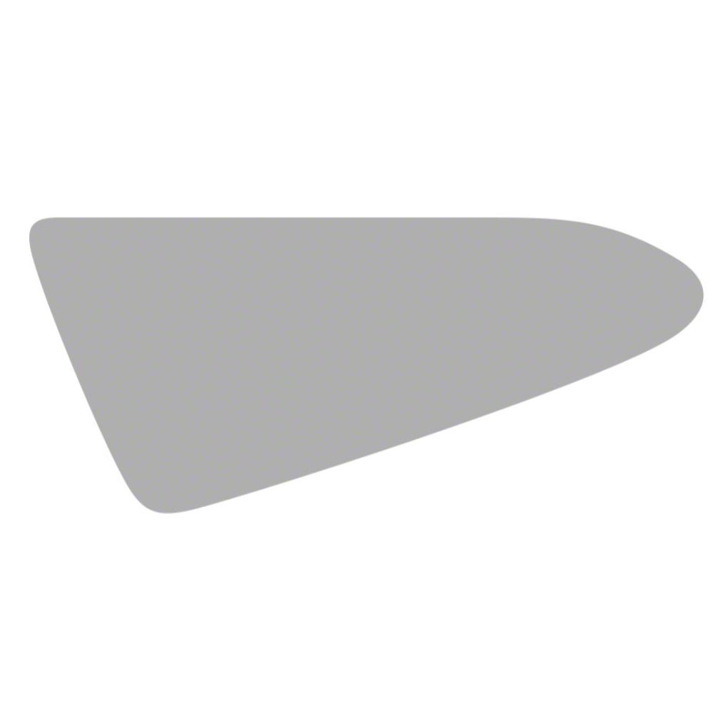 Corvette Window Tint Pre-Cut Kit; Rear Driver Side Quarter; 25% Medium ...