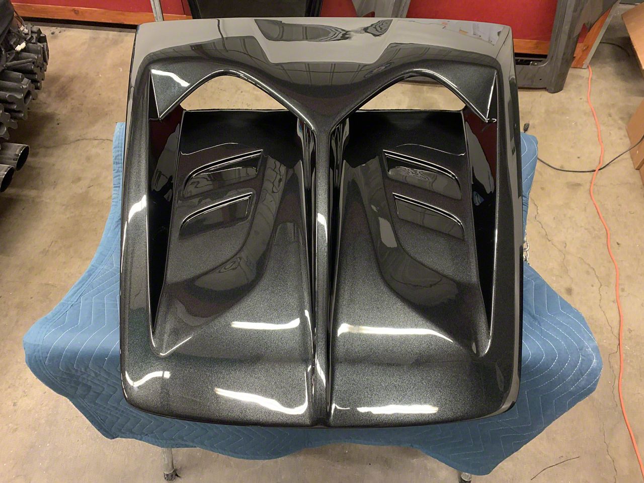 Corvette XIK Series 1 Replacement Split Rear Window; Carbon Flash (14 ...