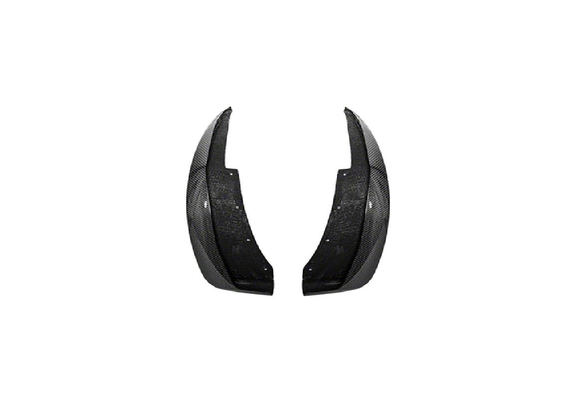 Corvette XL Extended Style Front Splash Guards; Carbon Fiber (05-13 ...