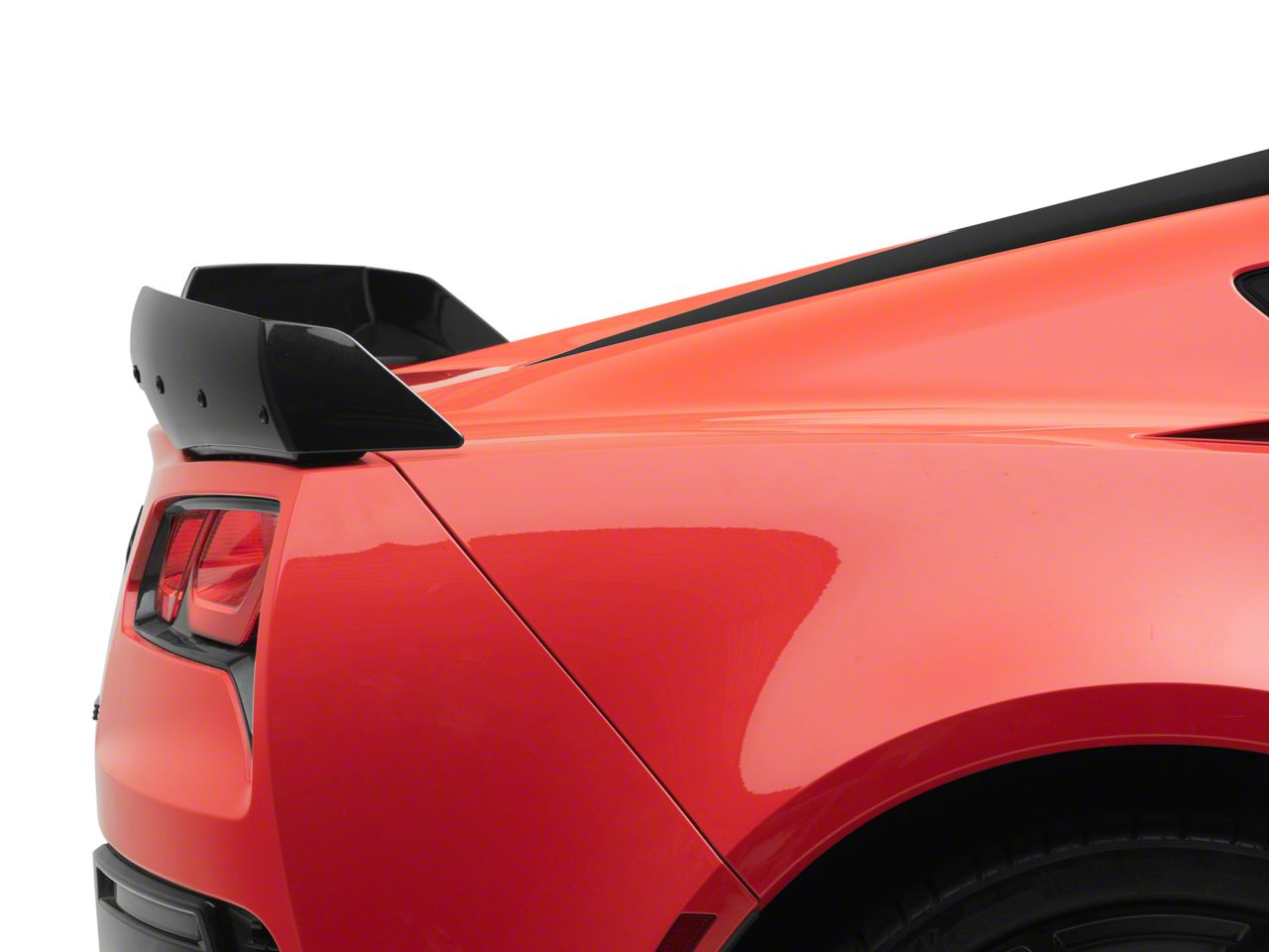 Corvette Z06 Stage 2 Style Rear Spoiler Winglets; Carbon Flash Metallic ...