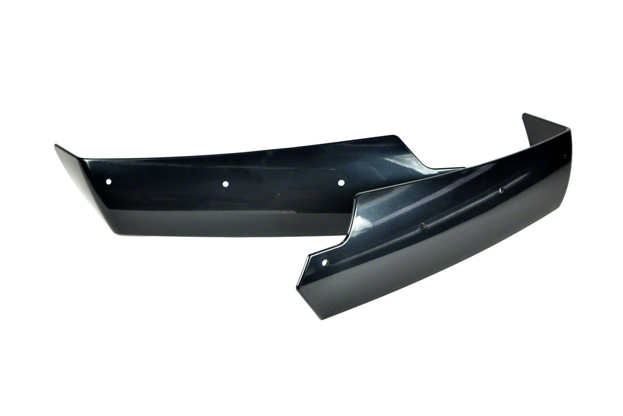 Corvette Z06 Stage 2 Style Rear Spoiler Winglets; Matte Black (14-19 ...
