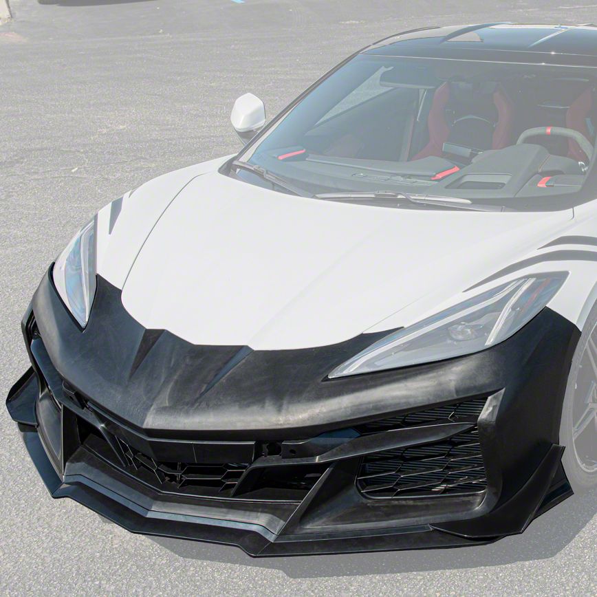 Corvette Z06 Style Conversion Front Bumper; Unpainted (20-26 Corvette ...