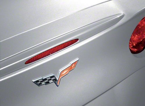 Corvette Z06 Style Rear Spoiler; Machine Silver (05-13 Corvette C6 ...