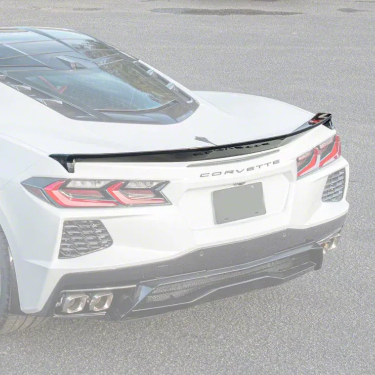Corvette Z51 Low Profile Style Rear Trunk Lid Wing Spoiler; Glossy ...