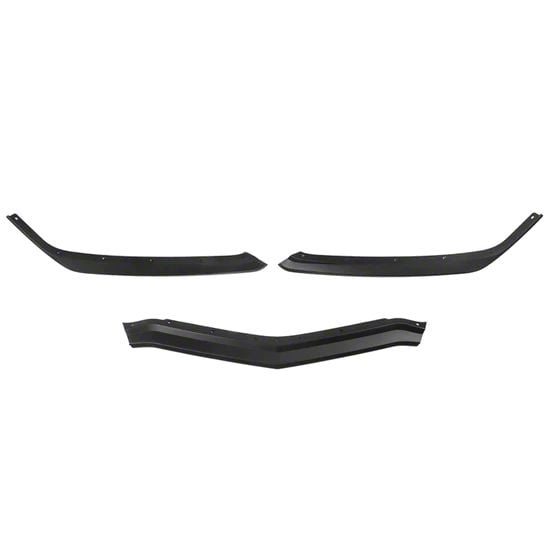 Corvette Z51 Style Chin Spoiler; Textured Black (20-25 Corvette C8 ...