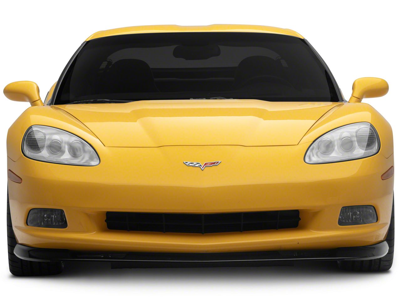 Corvette ZR1 Conversion Package Extended Front Splitter; Gloss Black ...