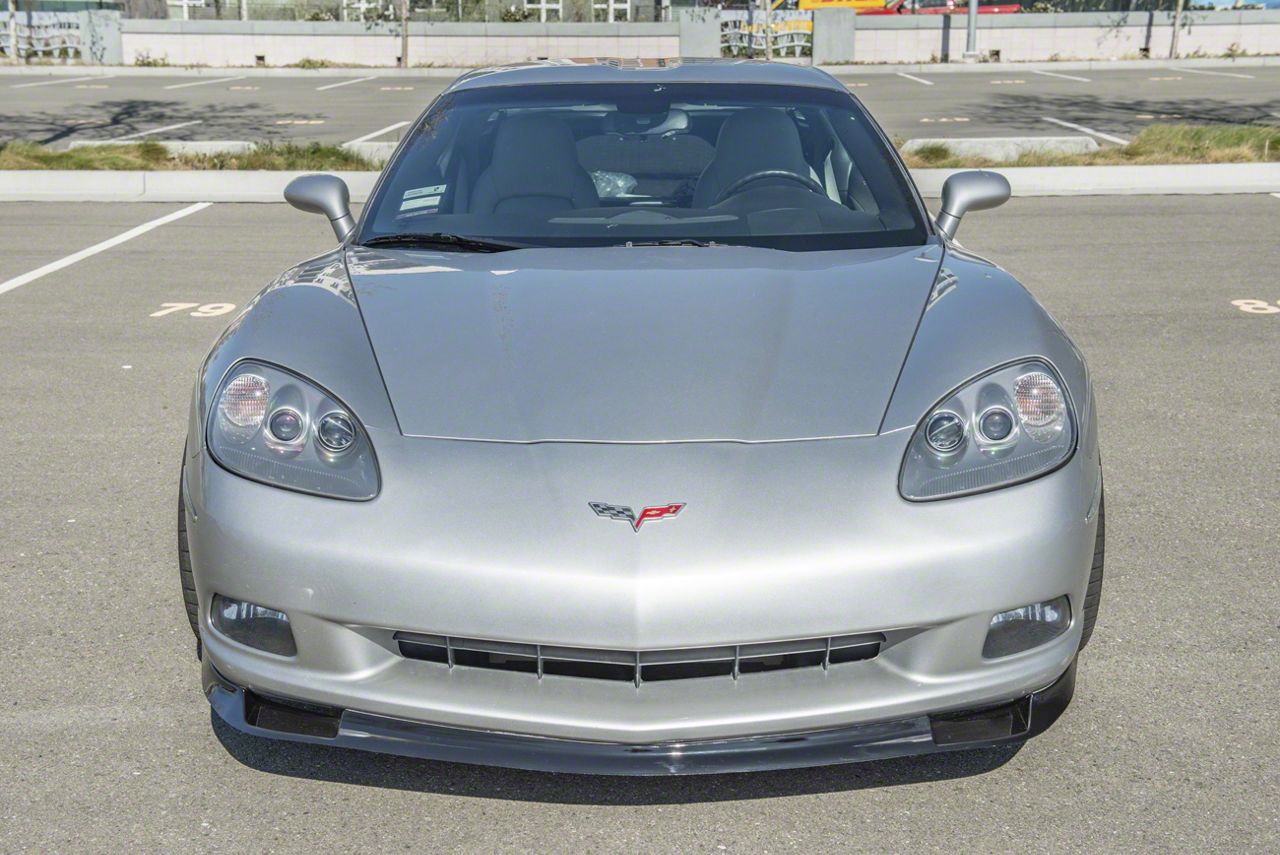 Corvette ZR1 Conversion Package Front Splitter; Gloss Black (05-13 ...