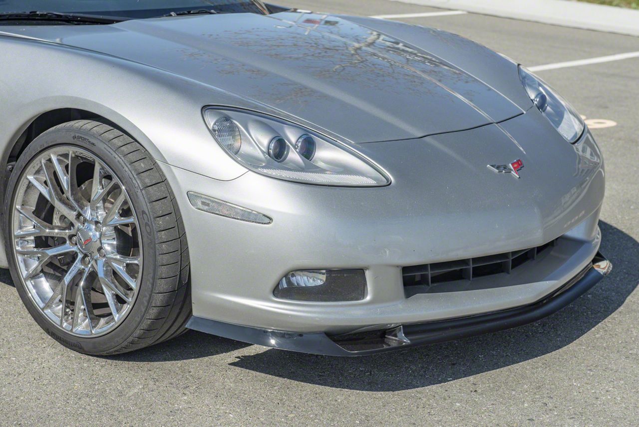 Corvette ZR1 Conversion Package Front Splitter; Gloss Black (05-13 ...