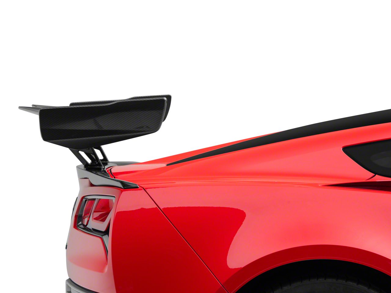 Corvette ZR1 Conversion Package High Rear Spoiler; Carbon Fiber (14-19 ...