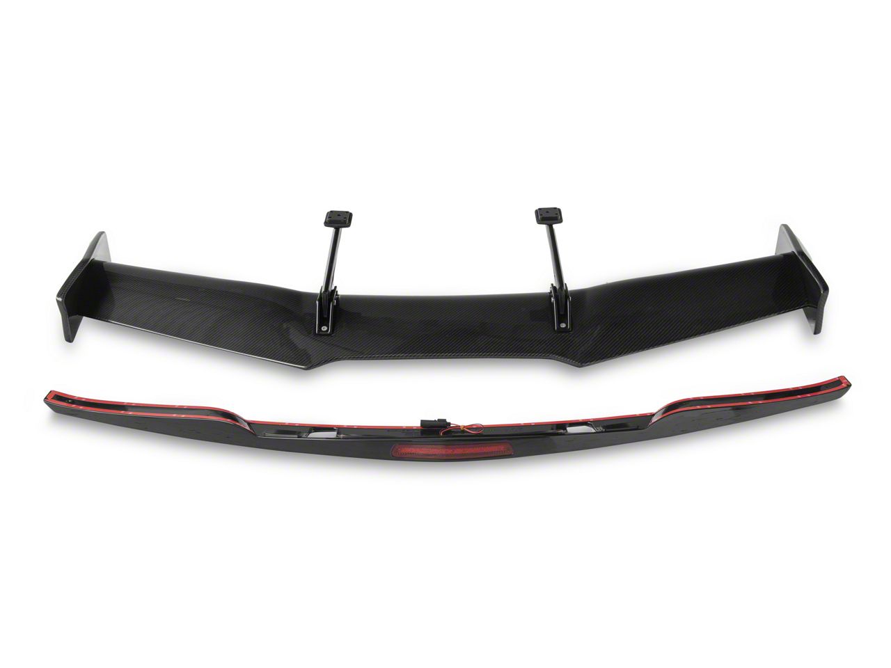 Corvette ZR1 Conversion Package High Rear Spoiler; Carbon Fiber (14-19 ...