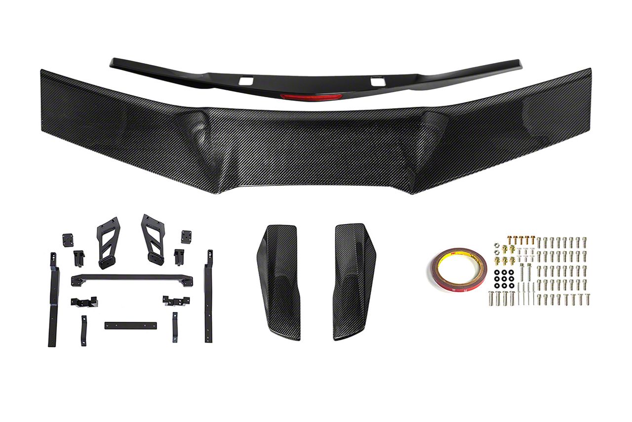 Corvette ZR1 Conversion Package High Rear Spoiler; Carbon Fiber (14-19 ...