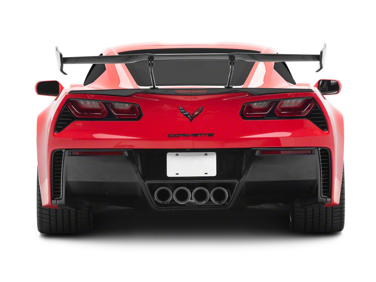 Corvette ZR1 Conversion Package High Rear Spoiler; Carbon Fiber (14-19 ...