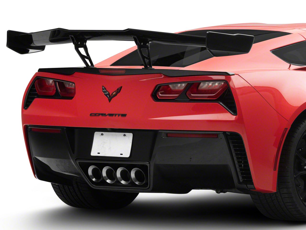 Corvette ZR1 Conversion Package High Rear Spoiler; Carbon Flash ...