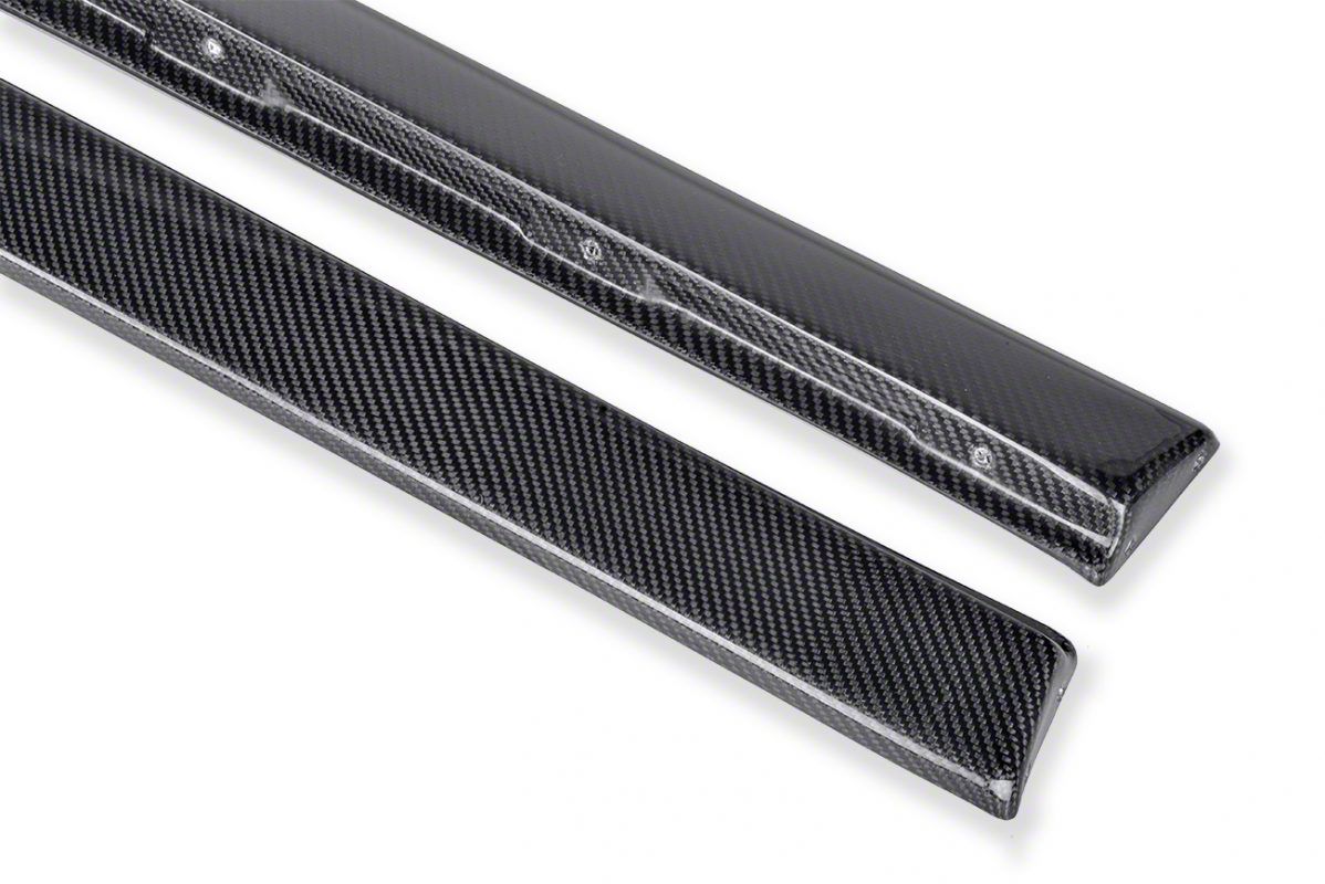 Corvette ZR1 Conversion Side Skirt Rocker Panels; Carbon Fiber (05-13 ...