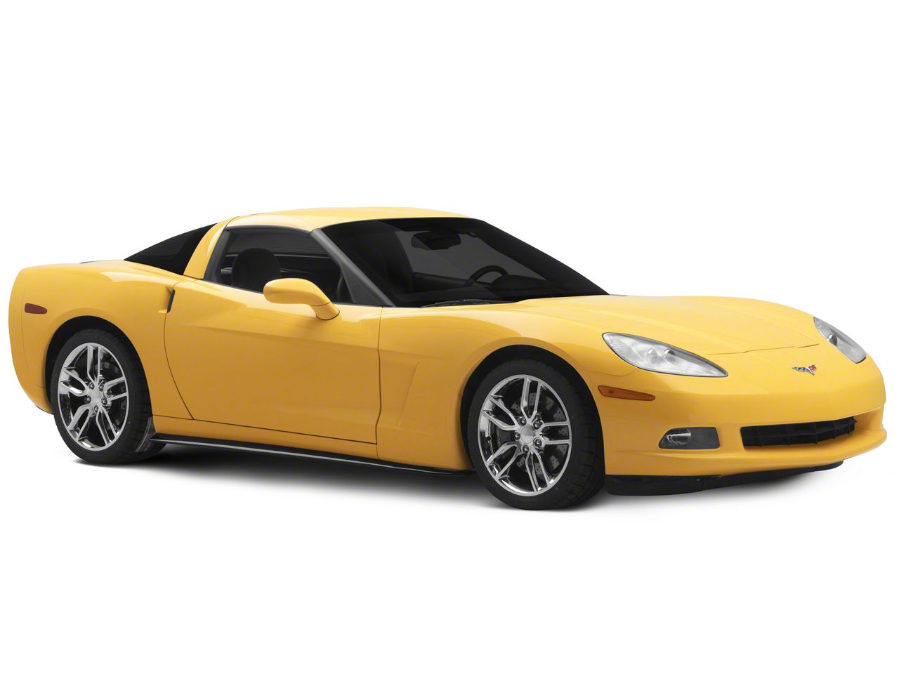 Corvette ZR1 Conversion Side Skirt Rocker Panels; Gloss Black (05-13 ...