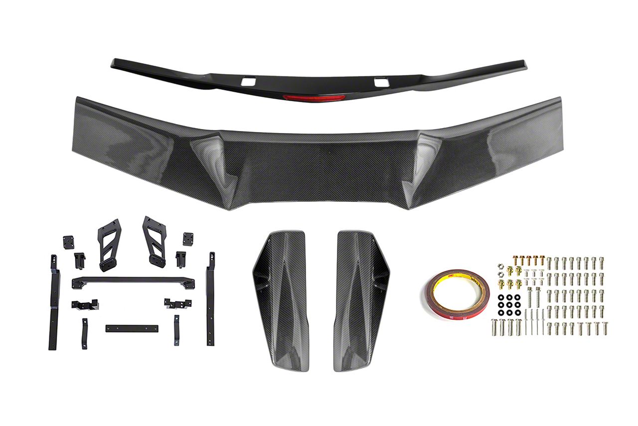 Corvette ZR1 ZTK Conversion Package Extended High Wing Rear Spoiler ...