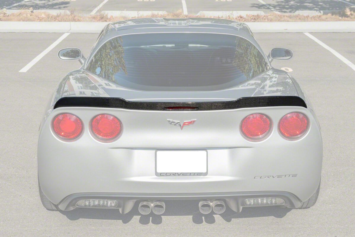 Corvette ZR1 Extended Rear Spoiler; Carbon Fiber (05-13 Corvette C6 ...