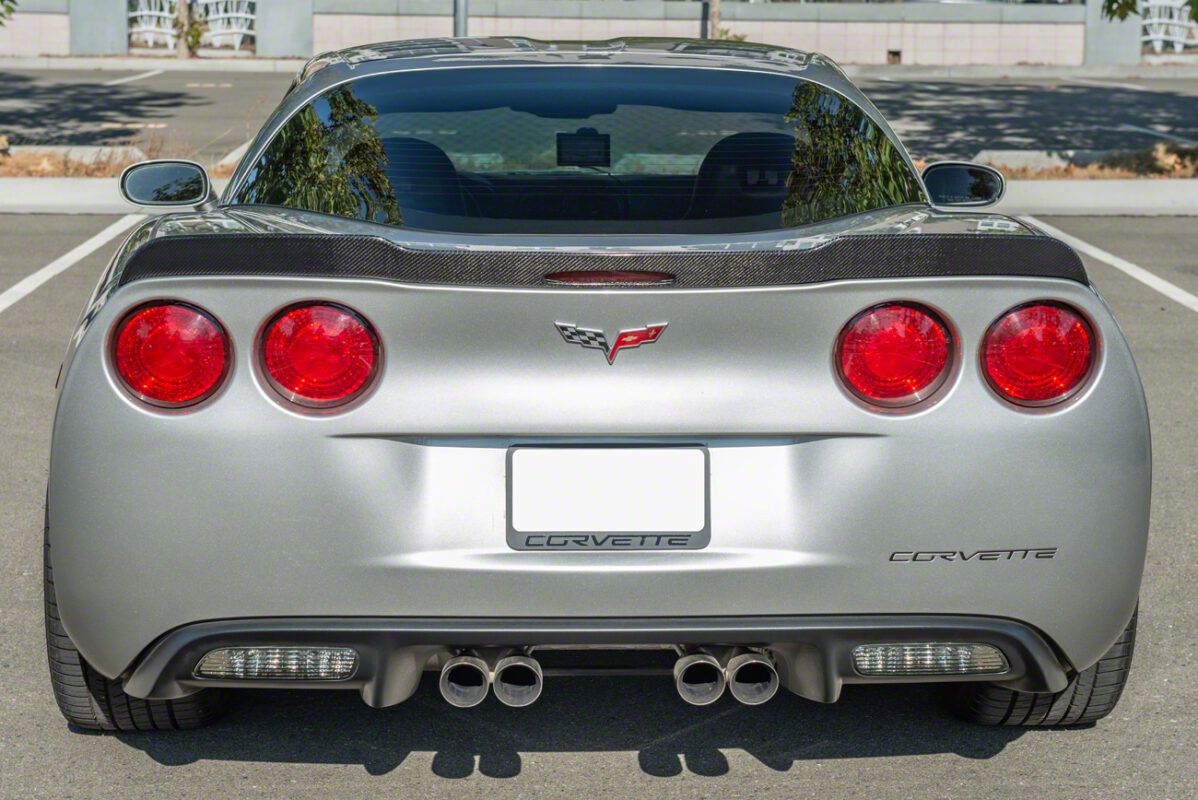 Corvette ZR1 Extended Rear Spoiler; Carbon Fiber (05-13 Corvette C6 ...