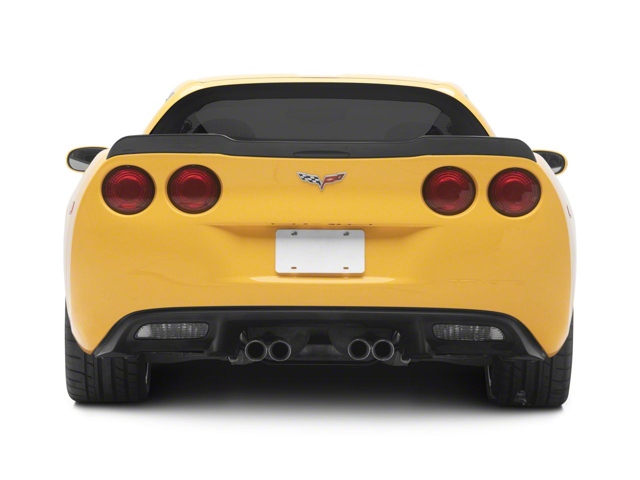 Corvette ZR1 Extended Rear Spoiler; Gloss Black (05-13 Corvette C6 ...