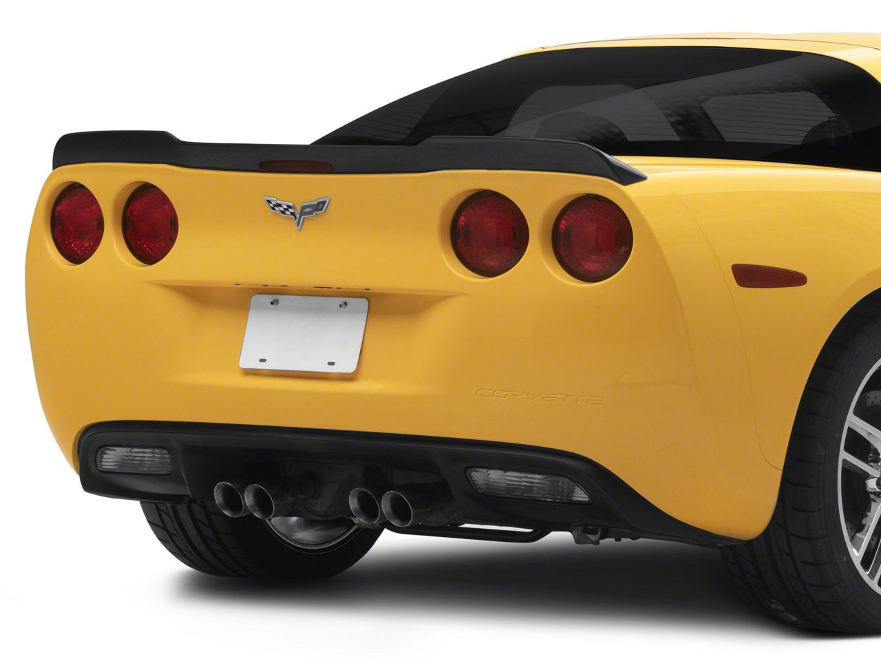 Corvette ZR1 Extended Rear Spoiler; Gloss Black (05-13 Corvette C6 ...