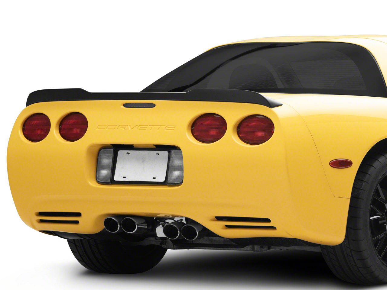 Corvette ZR1 Extended Rear Spoiler; Primer Black (97-04 Corvette C5 ...