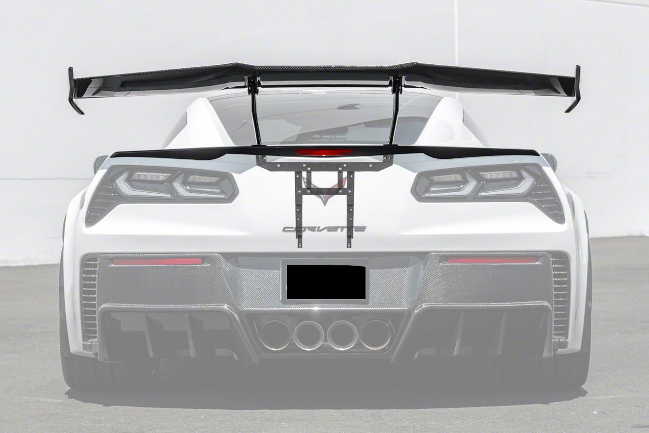Corvette ZR1 Extended Package High Wing Rear Spoiler with Wing Riser ...