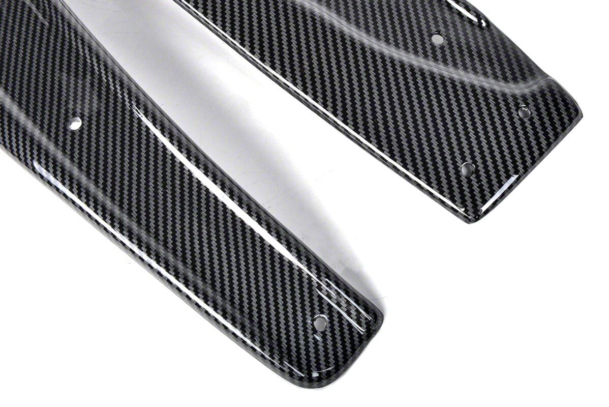 Corvette ZR1 Side Skirt Rocker Panels; Hydro-Dipped Carbon (06-13 ...